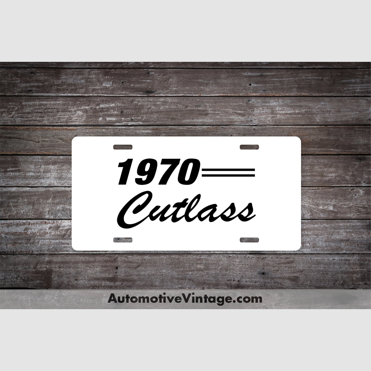 1970 Oldsmobile Cutlass Car License Plate – Automotive Vintage