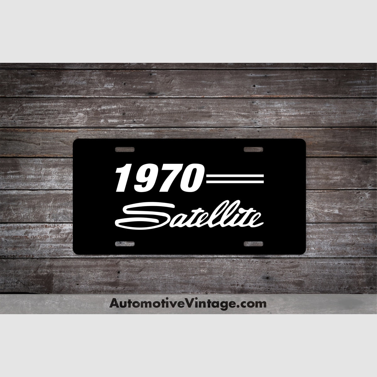 1970 Plymouth Satellite Car License Plate – Automotive Vintage