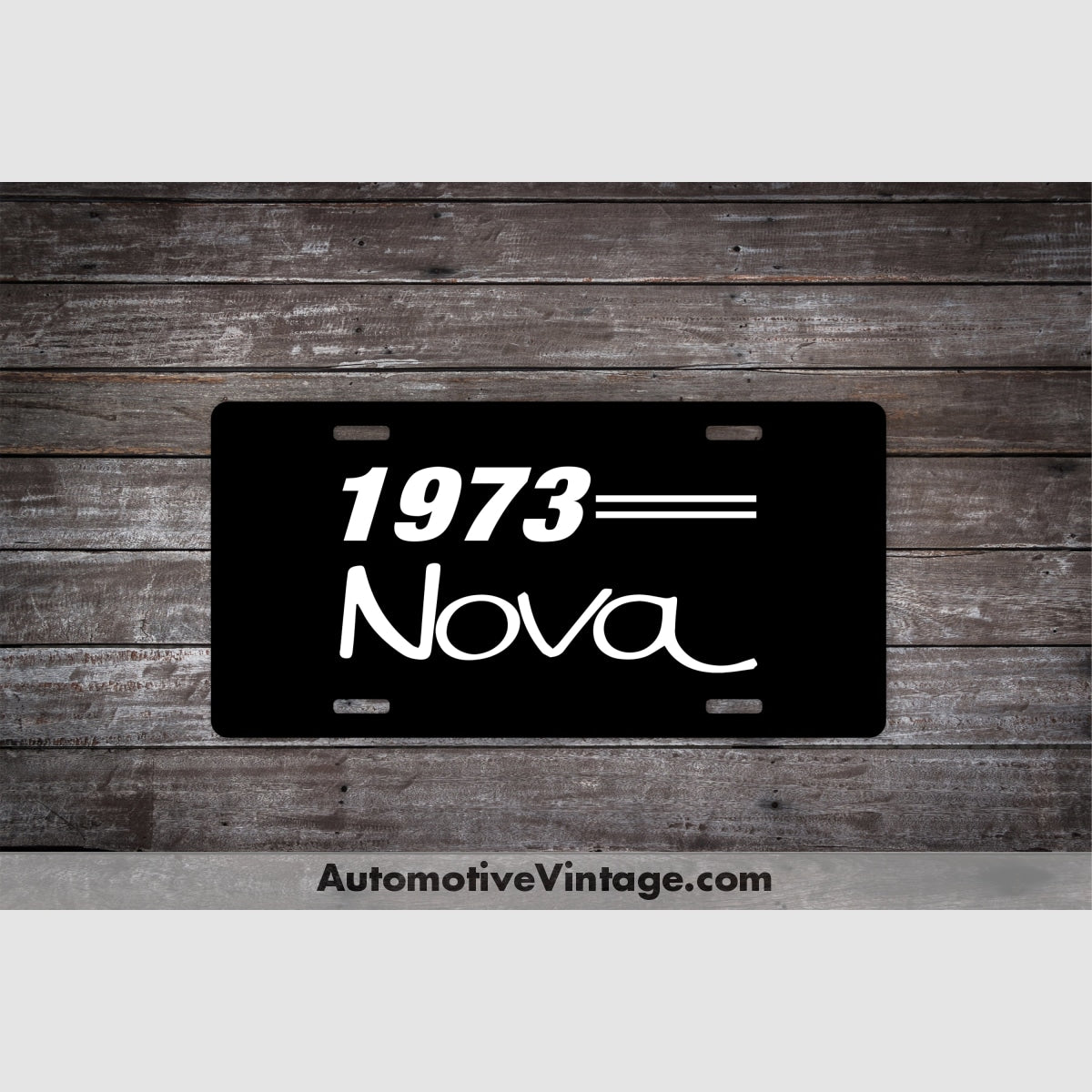 1973 Chevrolet Nova Car License Plate – Automotive Vintage
