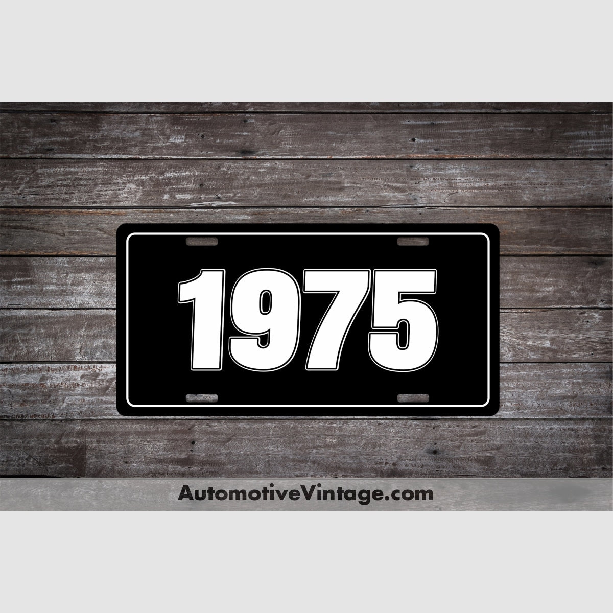 1975 Car Year License Plate – Automotive Vintage