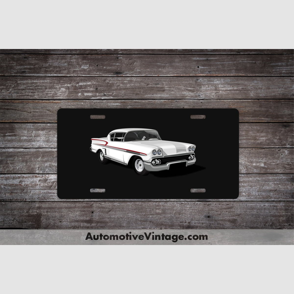 American Graffiti 1958 Chevy Famous Car License Plate – Automotive Vintage