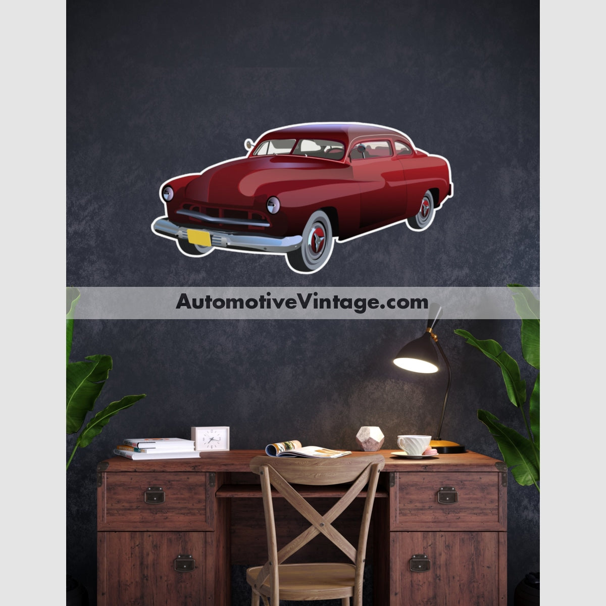 American Graffiti 'The Pharoahs' Chopped Merc Famous Car Wall Sticker ...