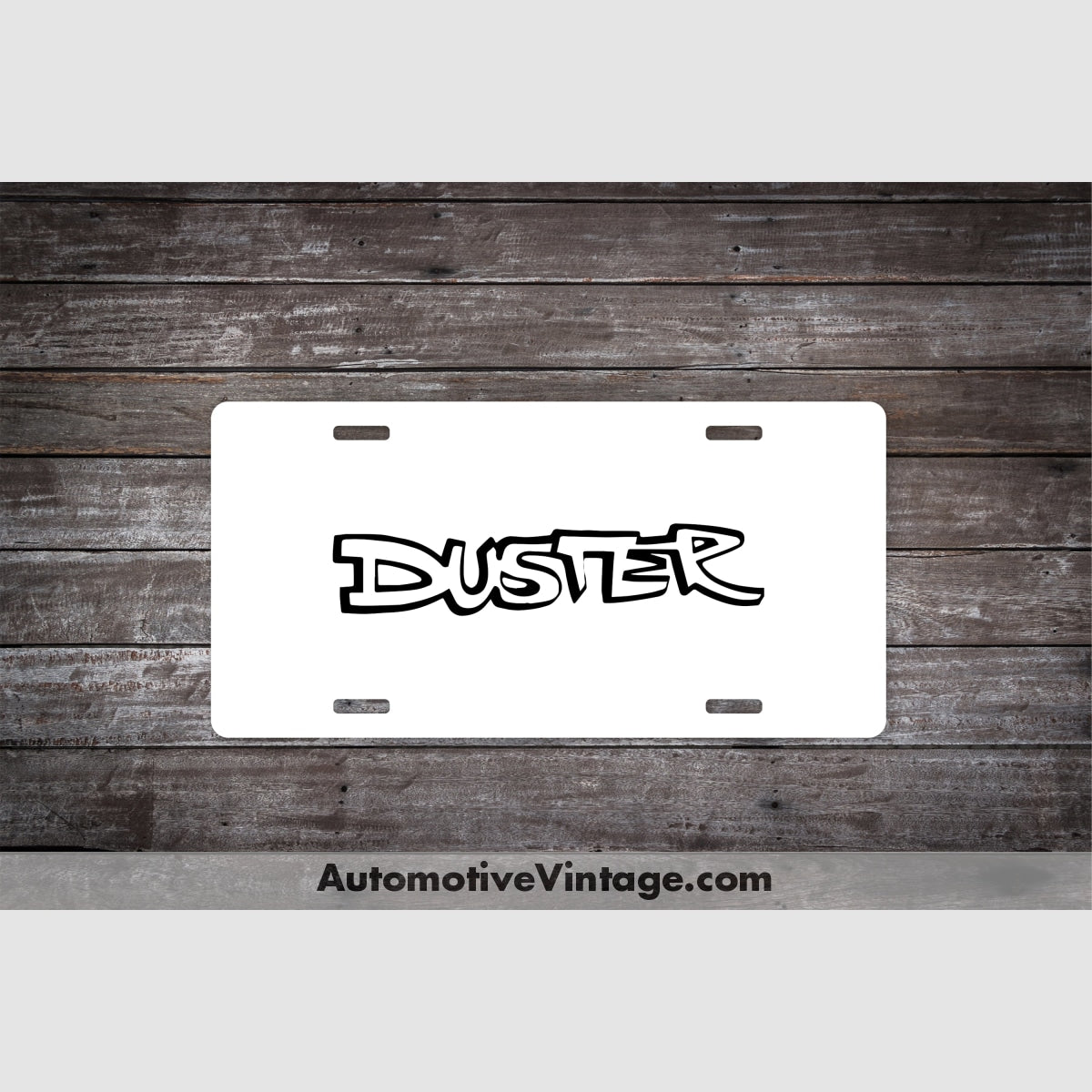 Plymouth Duster Car License Plate – Automotive Vintage