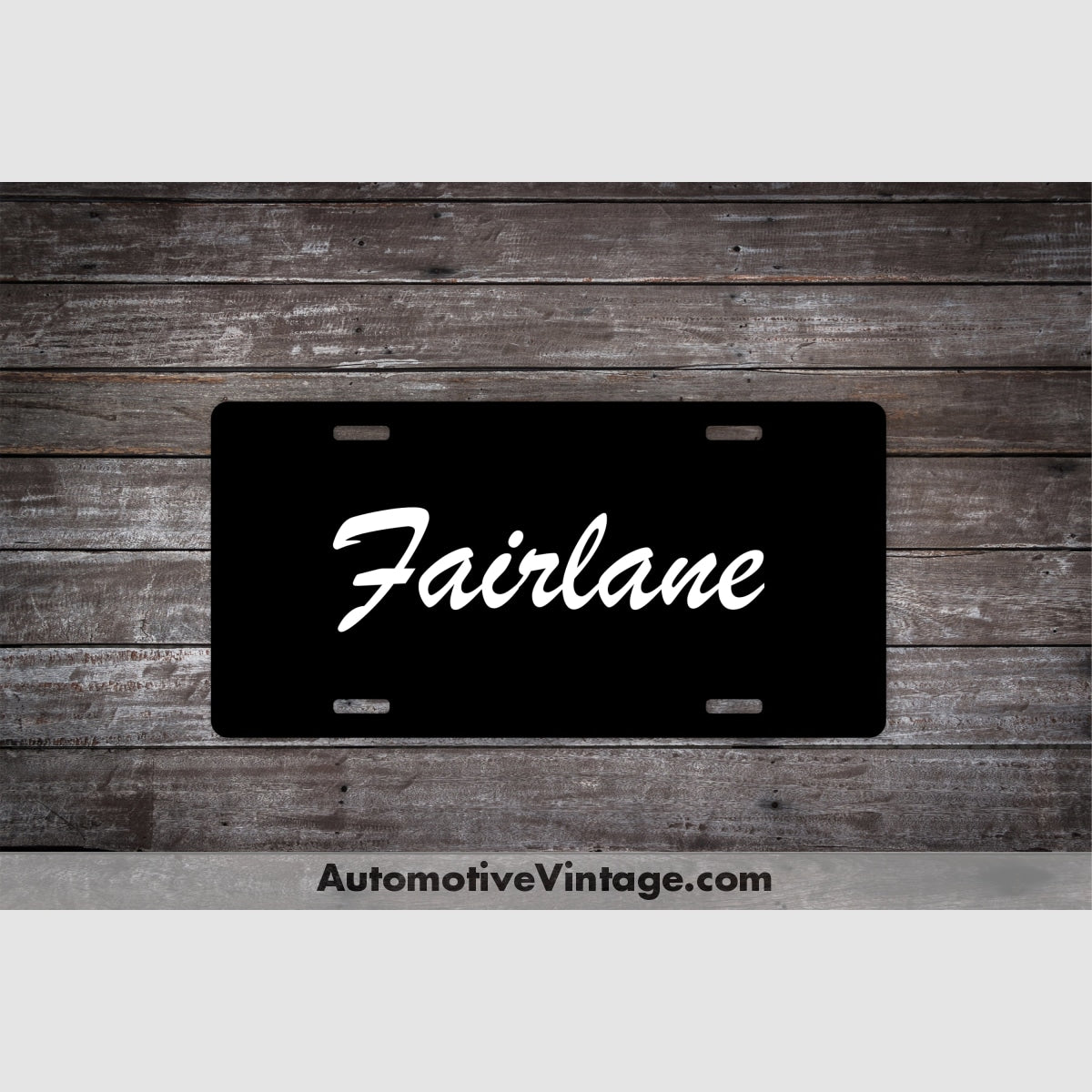 Ford Fairlane Car License Plate – Automotive Vintage