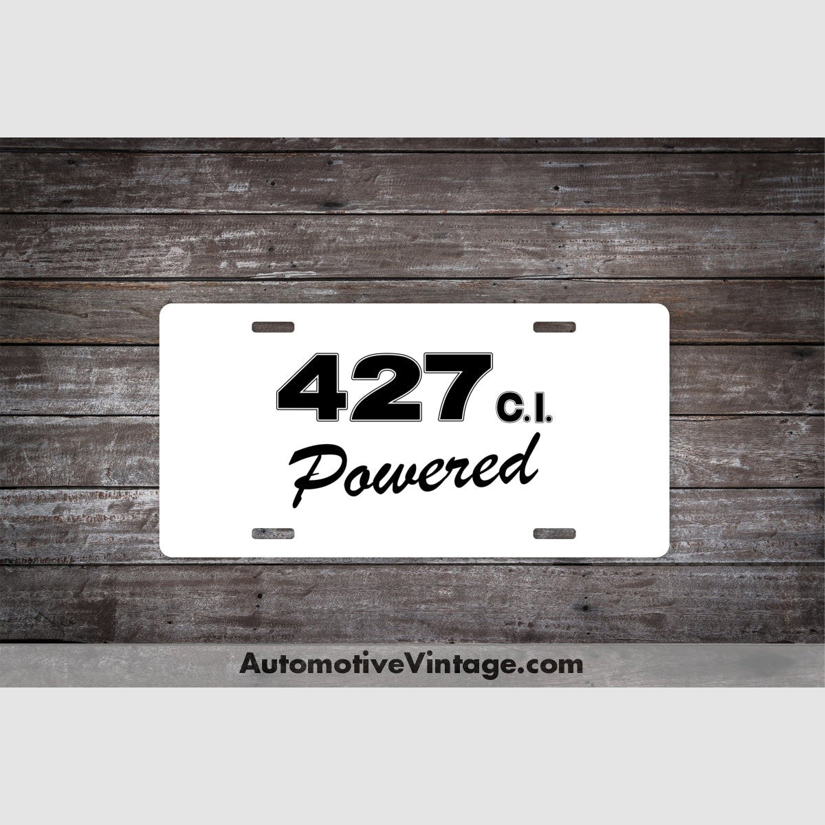 Ford Engine Size License Plates – Automotive Vintage