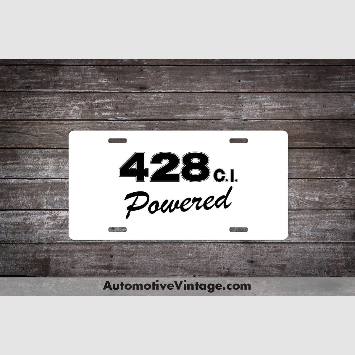 Ford Engine Size License Plates – Automotive Vintage