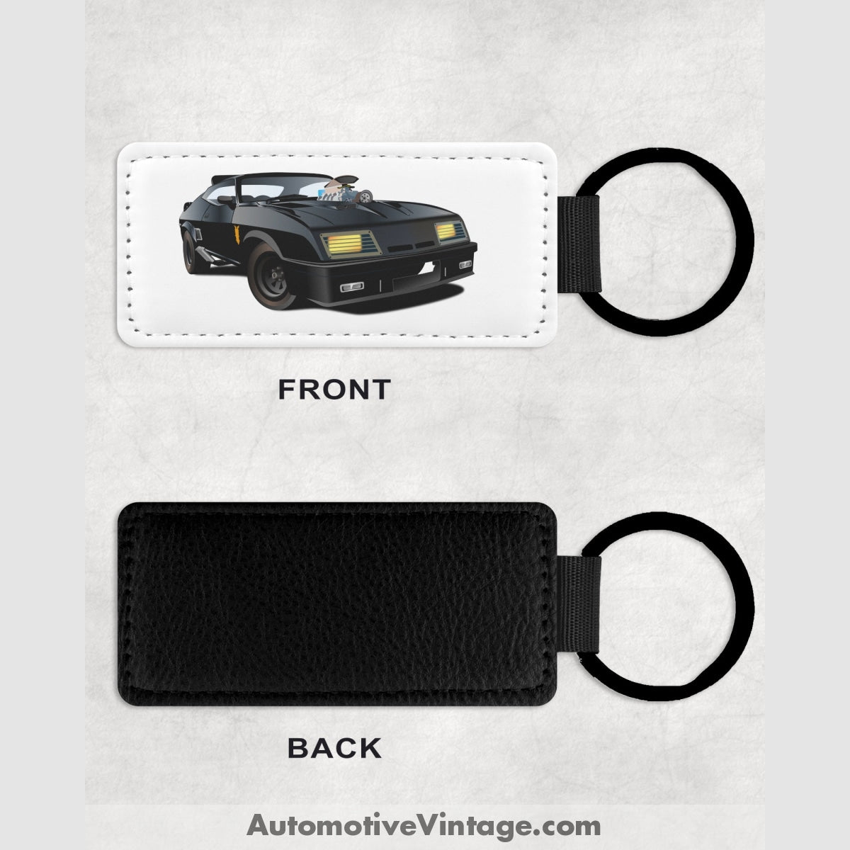 Mad Max Interceptor Famous Car Leather Keychain – Automotive Vintage