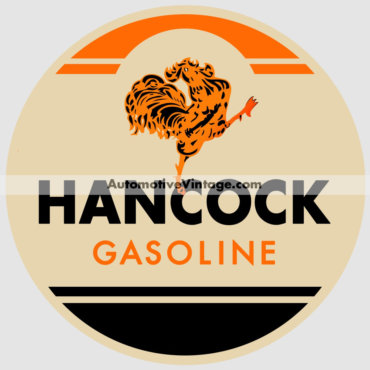 Hancock Gasoline Vintage Car Sticker – Automotive Vintage