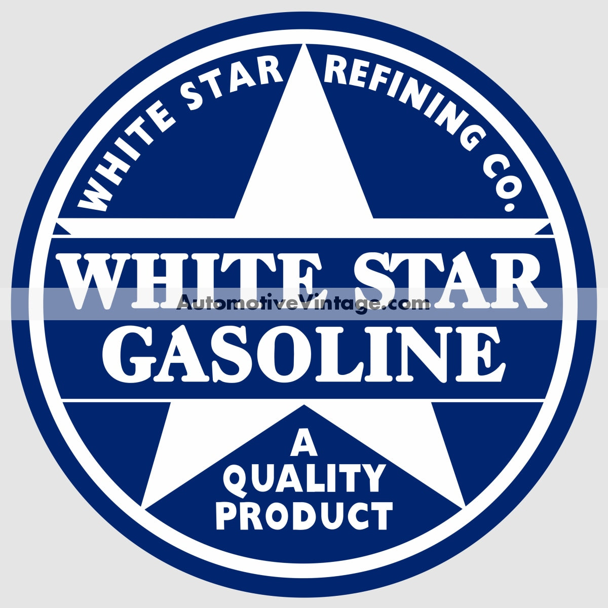 White Star Gasoline Vintage Car Sticker – Automotive Vintage